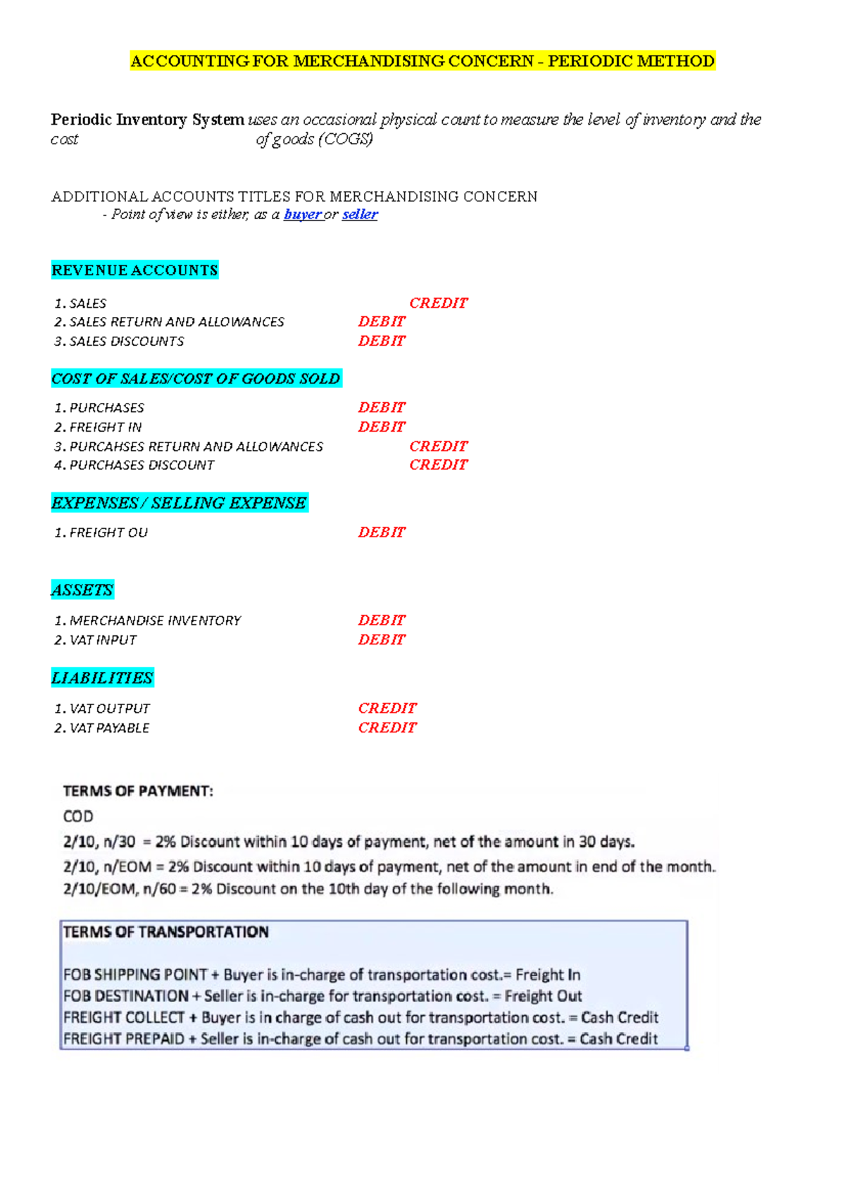 Merchandise-Journal-entry - ACCOUNTING FOR MERCHANDISING CONCERN ...