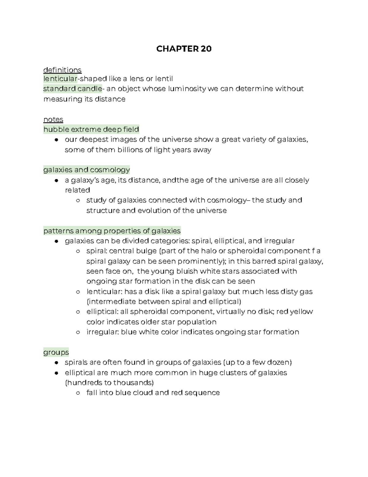 astro chapter 20 - CHAPTER 20 definitions lenticular-shaped like a lens or lentil standard ...