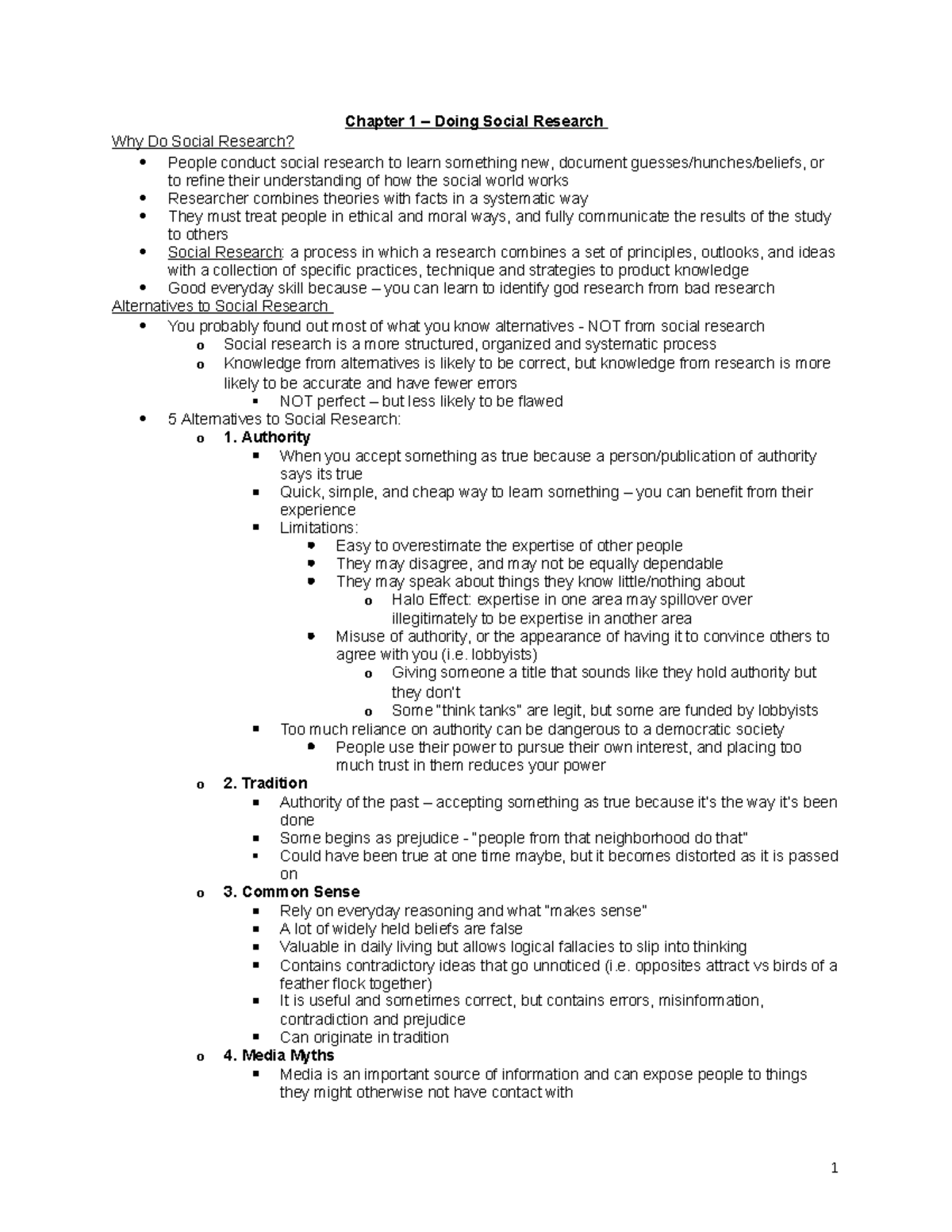 Midterm Chapters 1-6 - Summary Research Methods in Sociology - Chapter ...