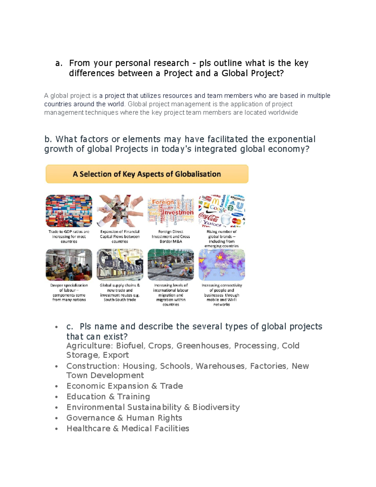 Week 2 class discussion - a. From your personal research - pls outline ...