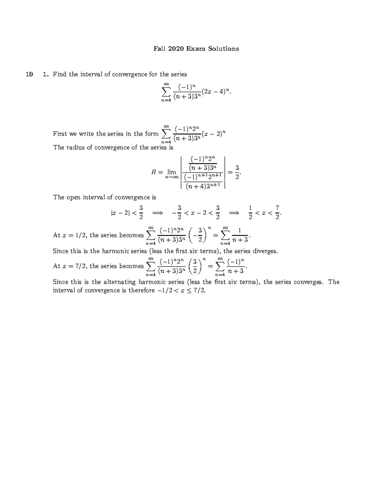 2132examf 20s Math 2132 Final Exam Answer For Summer 2021 Don Trim