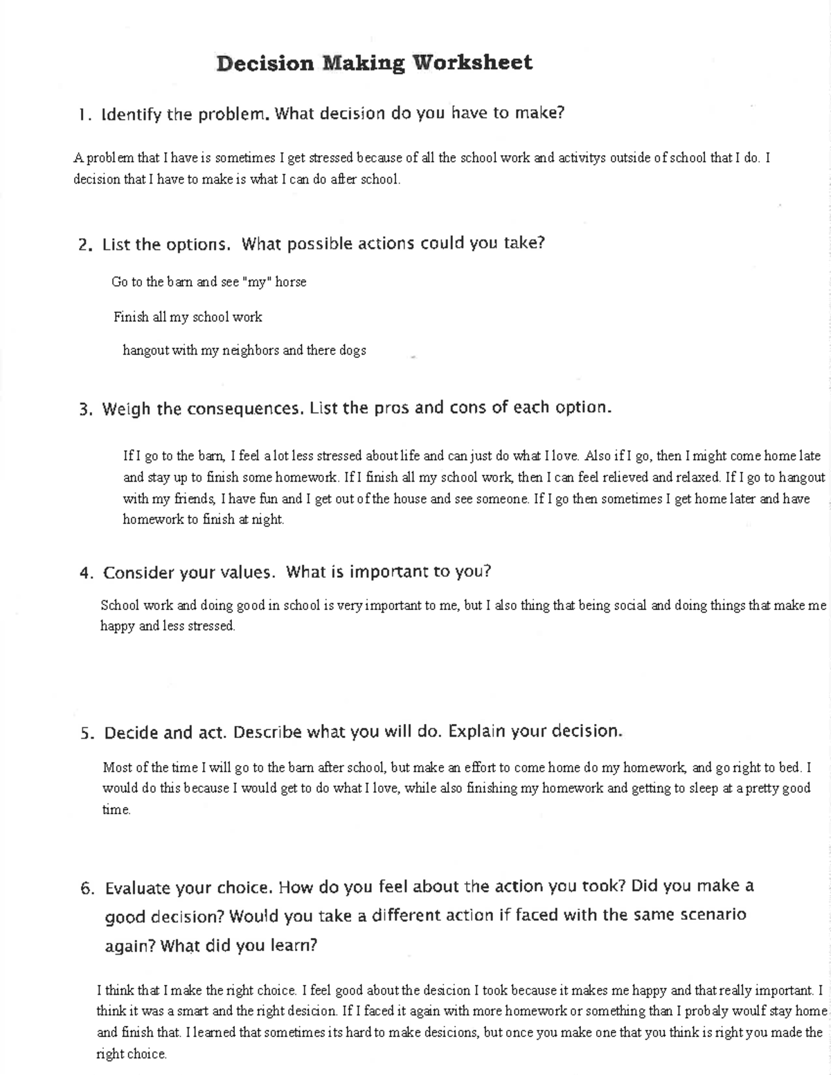 Catherine leidy - Decision+ Making+ Worksheet+WITH+ Scenario - KAAP310 ...