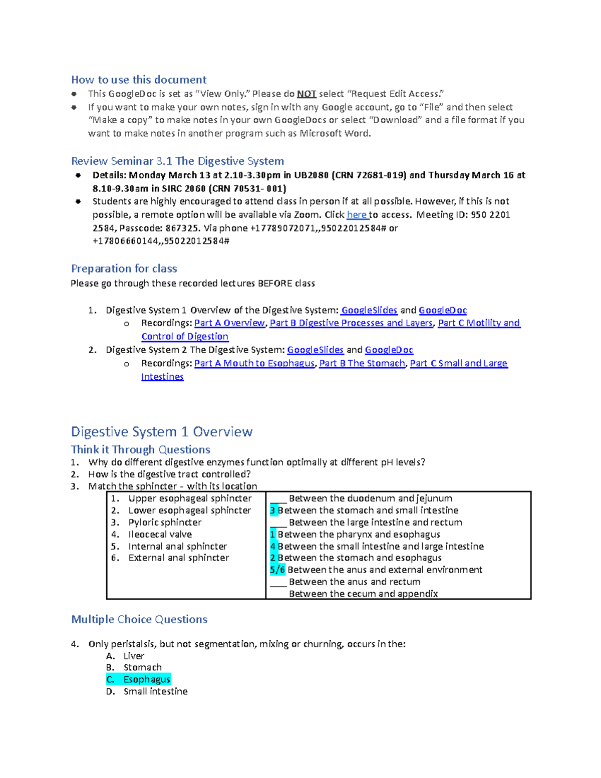 (filled) Review class 3.1 Digestive System - How to use this document ...