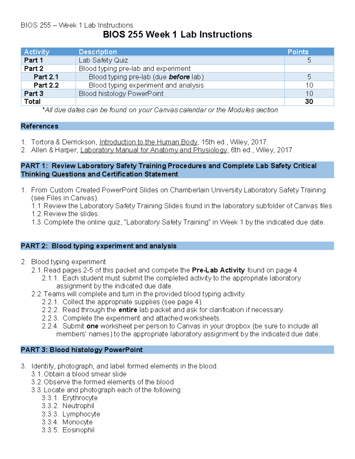 BIOS 255 Week 1 Lab On Site Blood Types - BIOS 255 Week 1 Lab ...