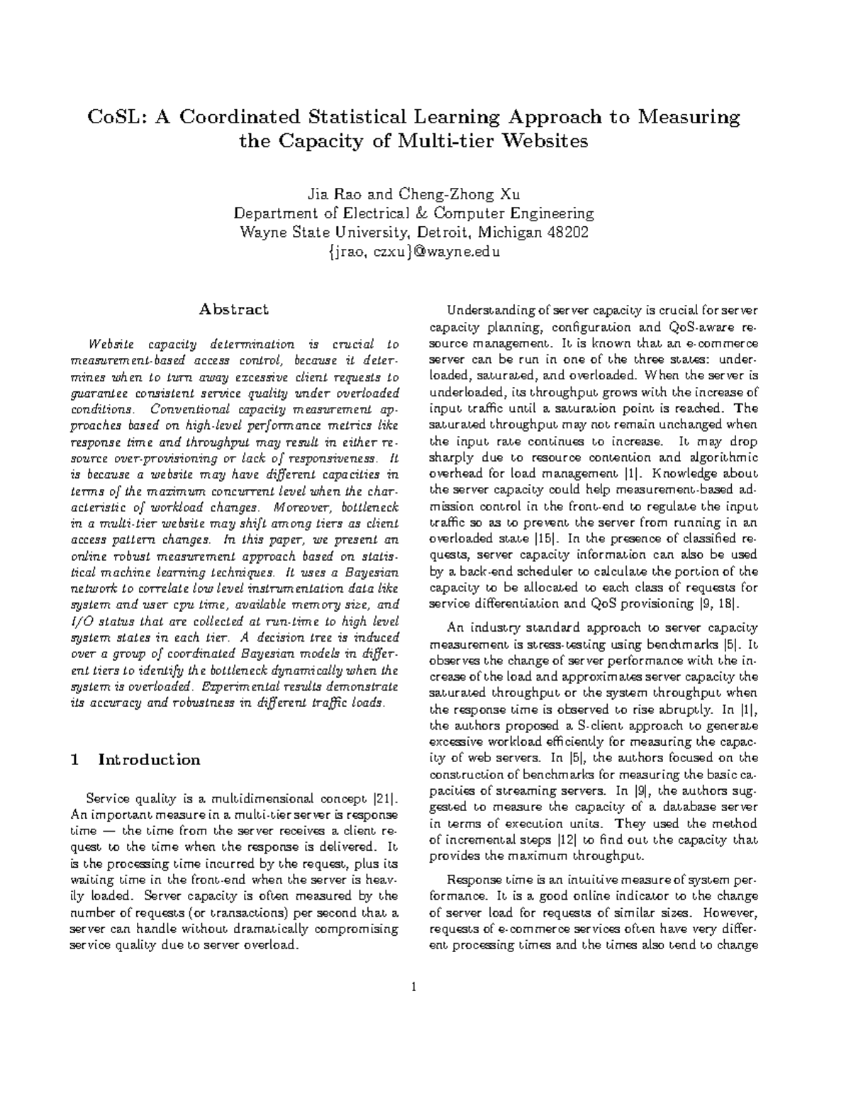 Ipdps 08-server - file - CoSL: A Coordinated Statistical Learning ...