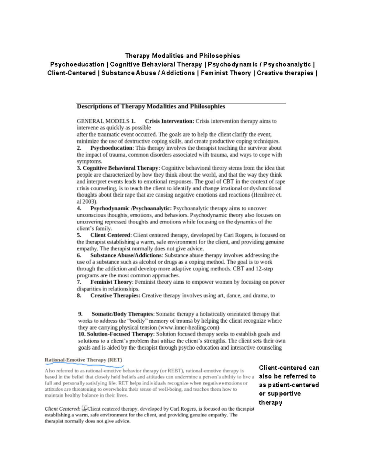 Psy 1101 Study Notes Part C 7khuds 0rgdolwlhv Dqg 3klorvrsklhv Studocu