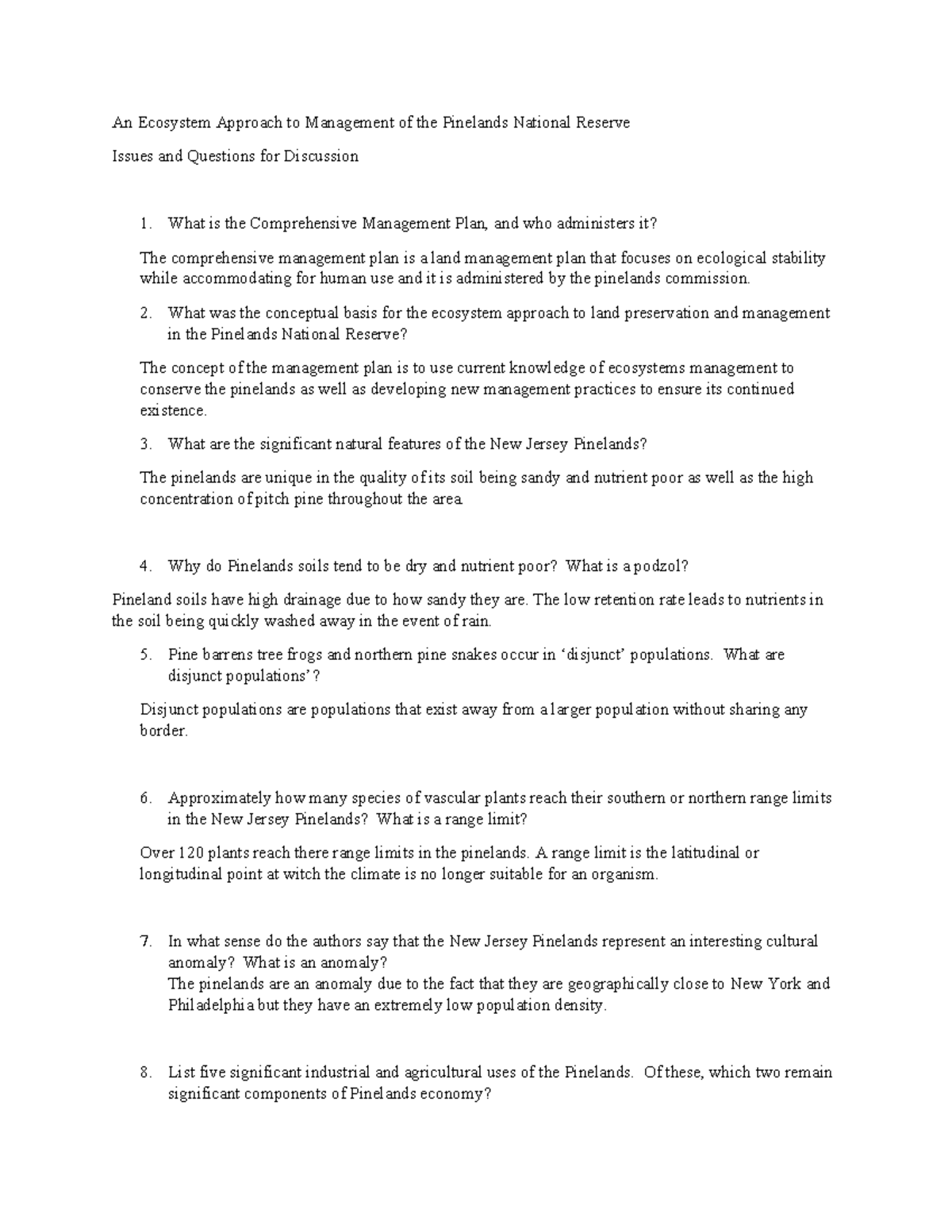 Ecosystem approch to managment - What is the Comprehensive Management ...