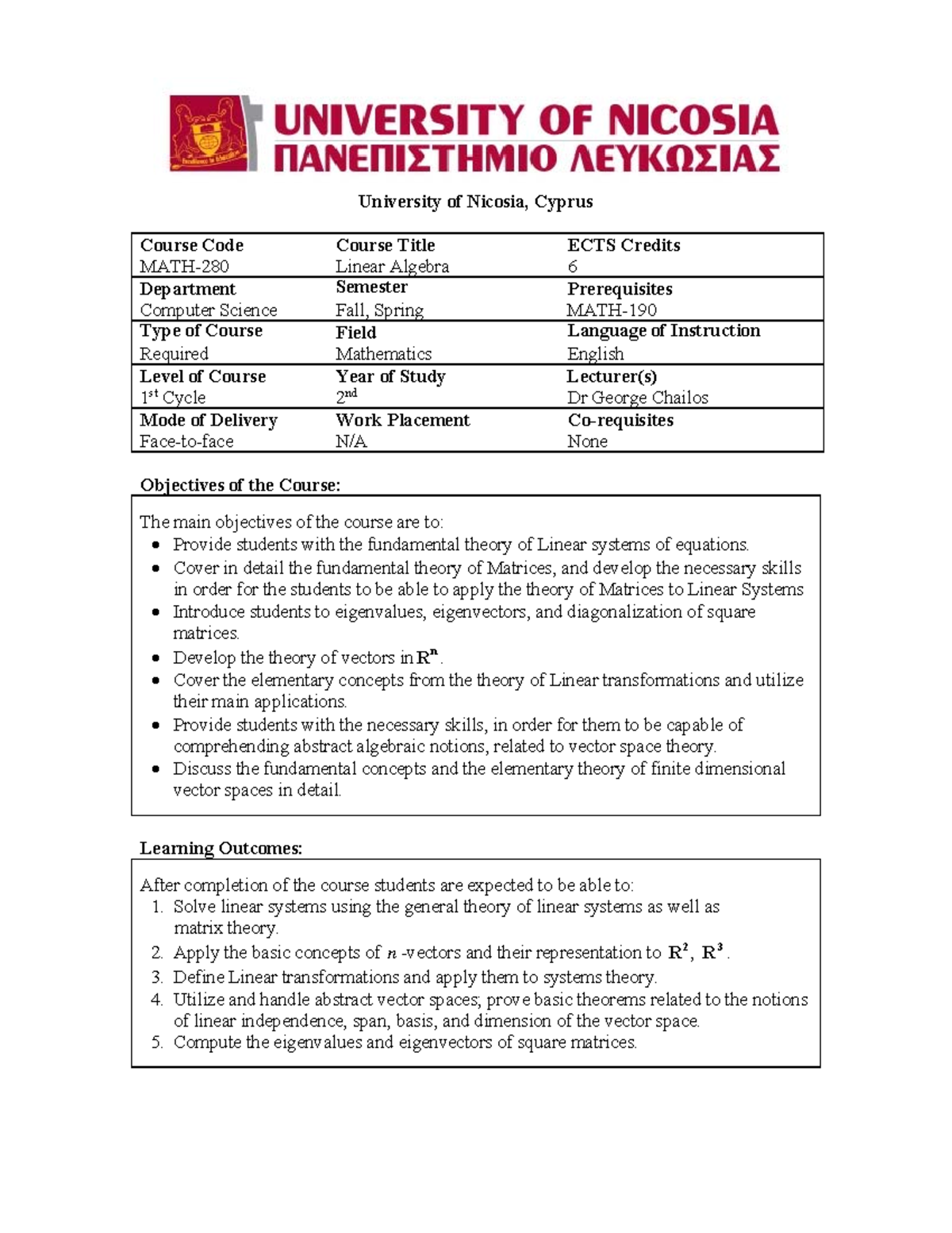 338570235-MATH-280 - Gysgyb yg Ay by Habsburg - University of Nicosia, Cyprus Course Code Course ...