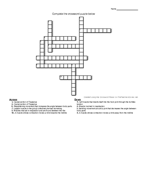 ANS 206 - Muscular System Lab Notes - Learning Objectives 3 List the ...