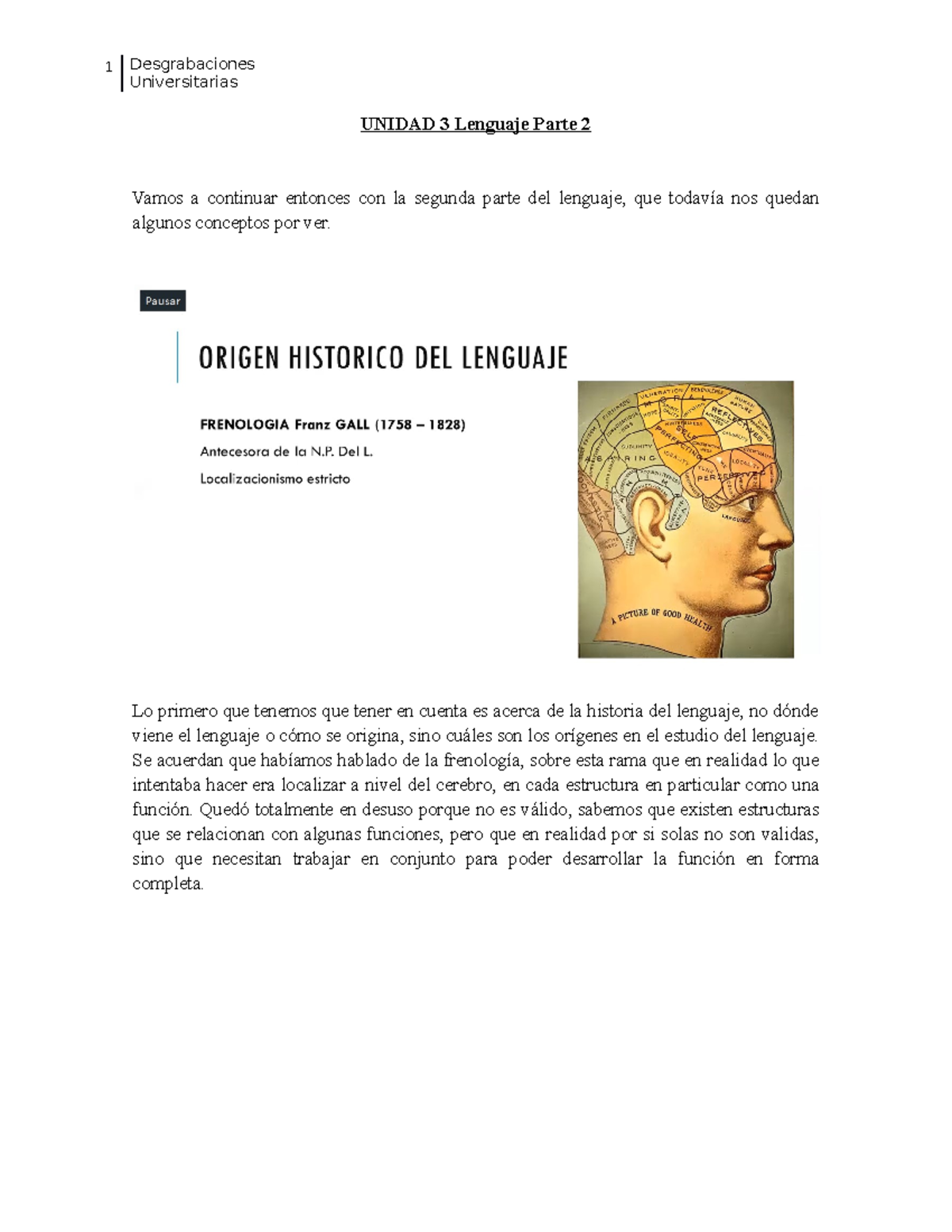 Unidad 3 Lenguaje Parte 2 - Universitarias UNIDAD 3 Lenguaje Parte 2 ...
