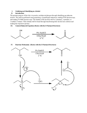Experiment 4 - I. Nucleophilic Ring Opening of 1,2-Epoxyhexane in Basic ...