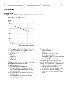 Practice Worksheet Answers to AP MACRO 2.1 - Macro Unit 2 2- Gross ...