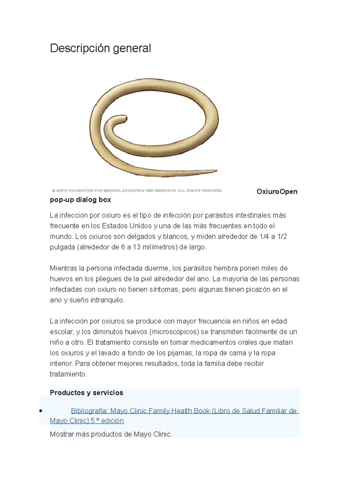 P000 Araslogia EN Niños - Descripción general OxiuroOpen pop-up dialog ...