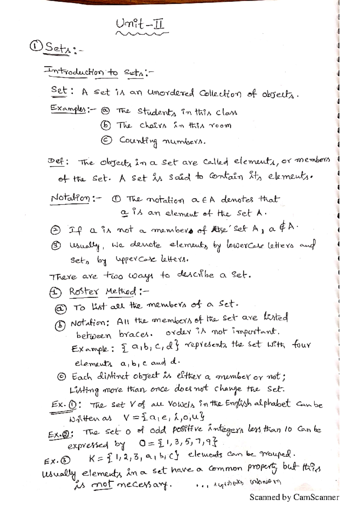Discrete mathematics unit-2 part-1 - Studocu