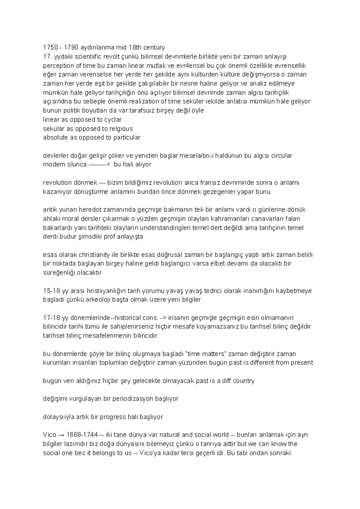 History Method 10 - 1750 - 1790 aydınlanma mid 18th century 17. yydaki - Studocu