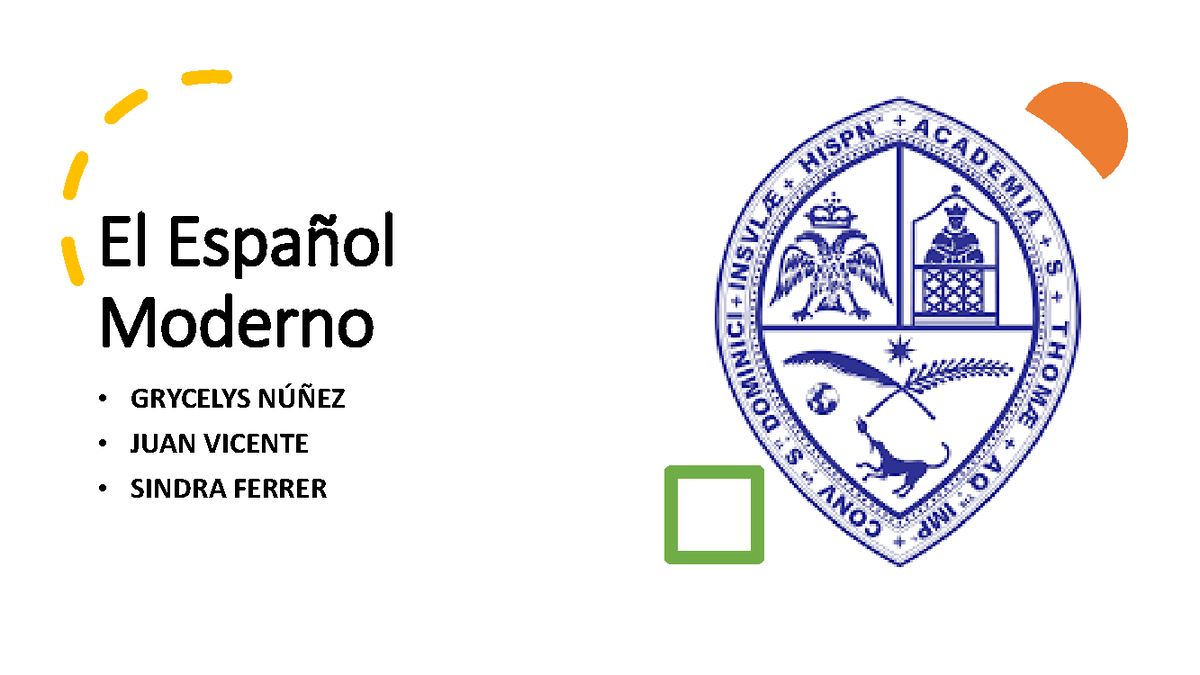 El Español Moderno 1 - El siguinte documento fue trabajo como tema de ...