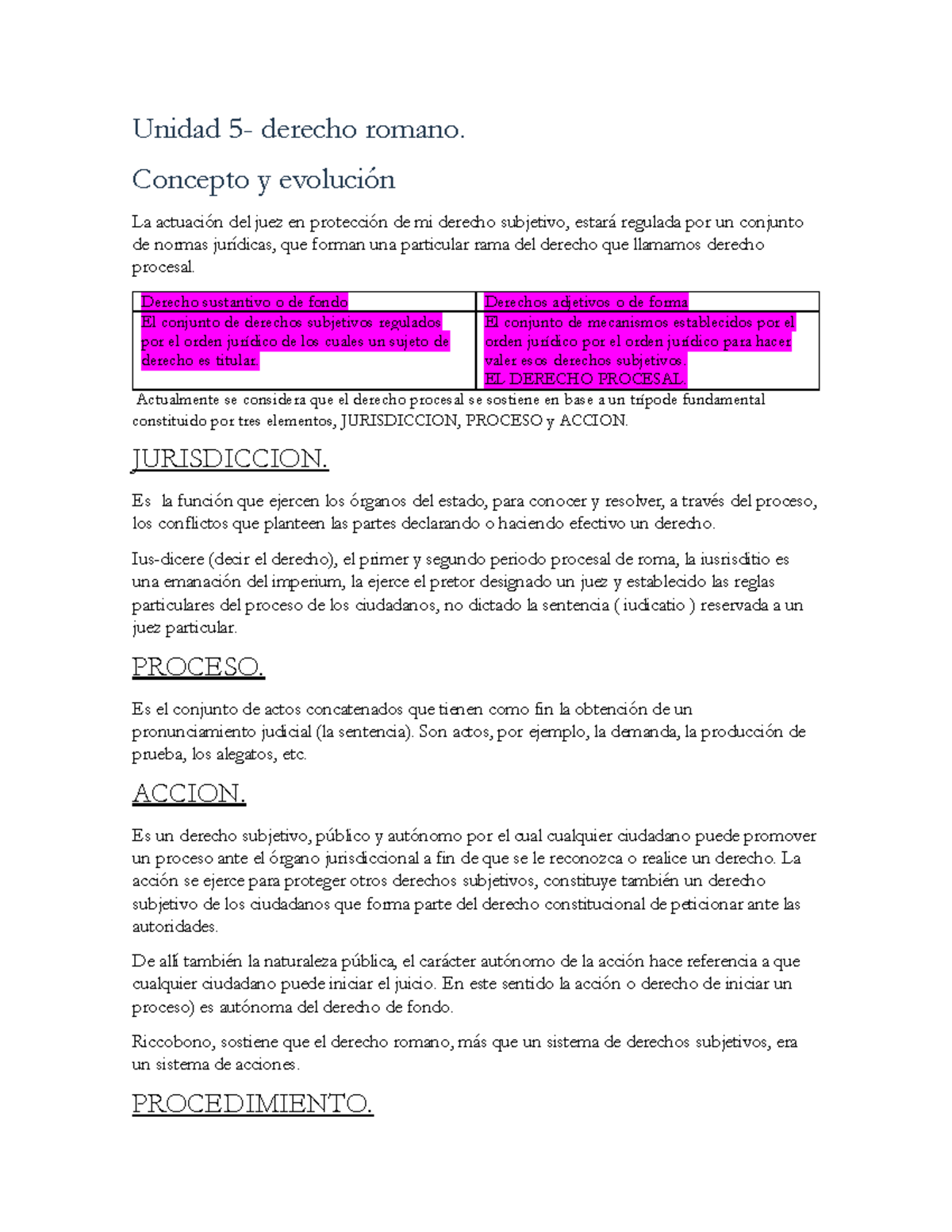 Unidad 5 -romanoo - concepto y evolucion -sistema procesal ...