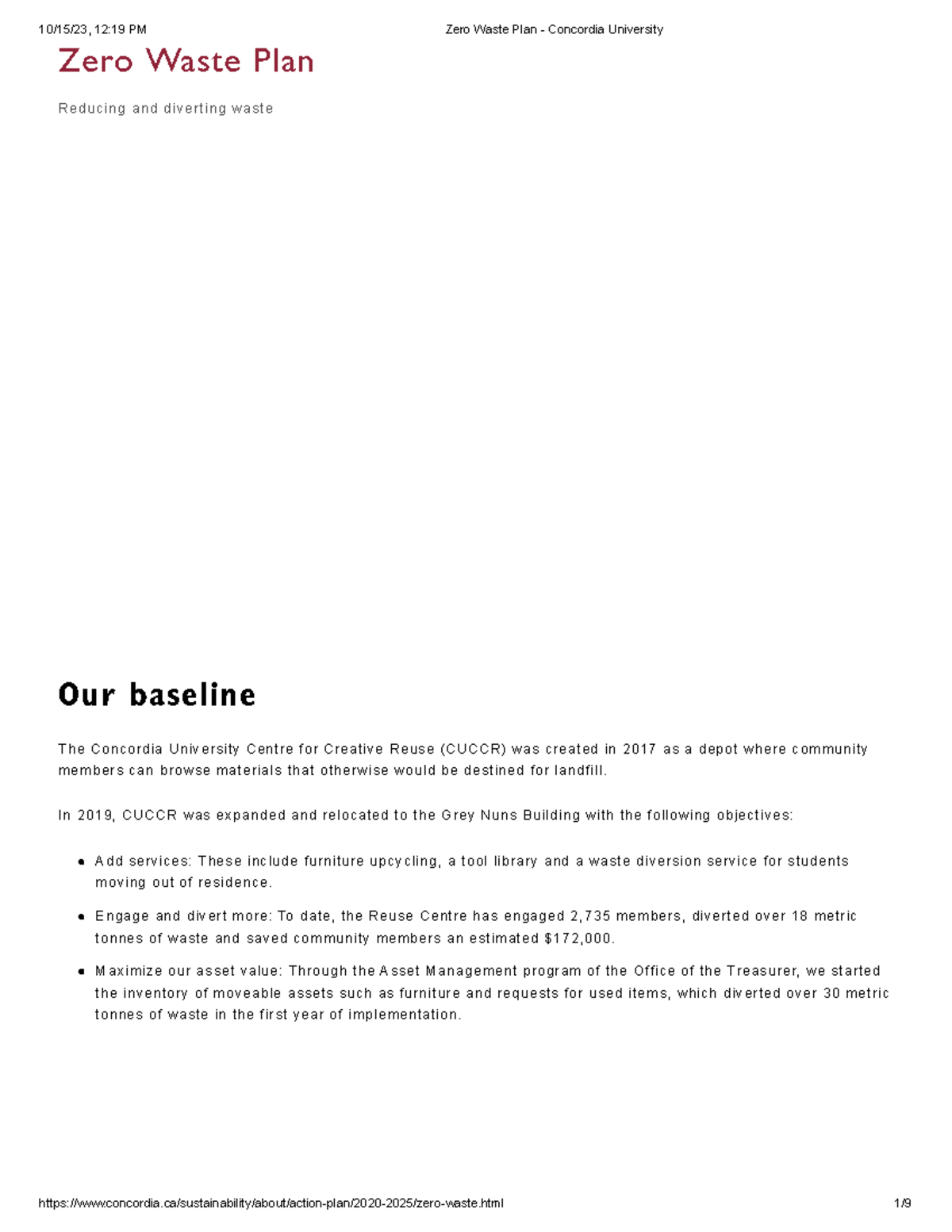 2023 CU-Zero Waste Plan - Zero Waste Plan Reducing and diverting waste ...