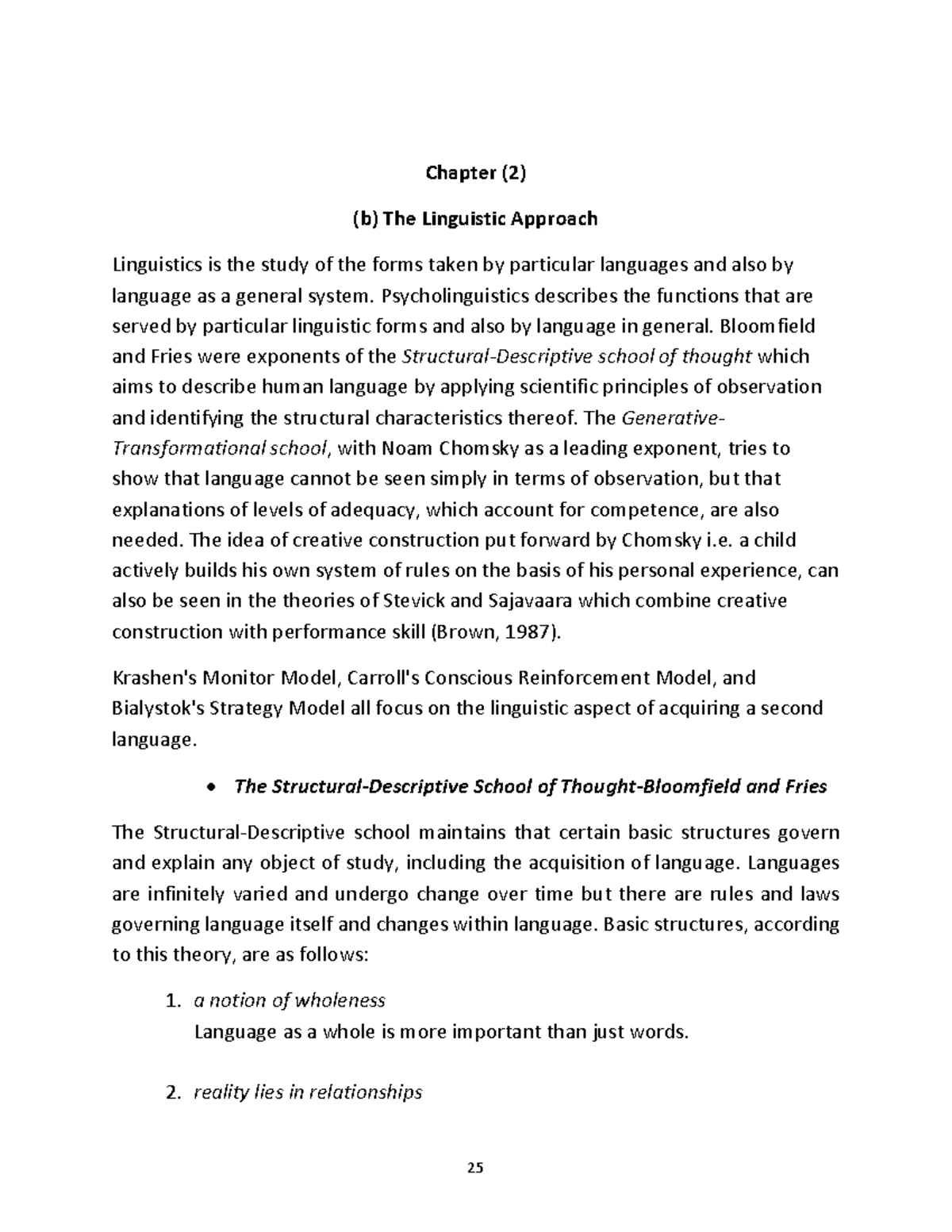 Chapter (2) B Linguistic Approach f65b945a9b3973a0e0fdab6abe8ca54d ...