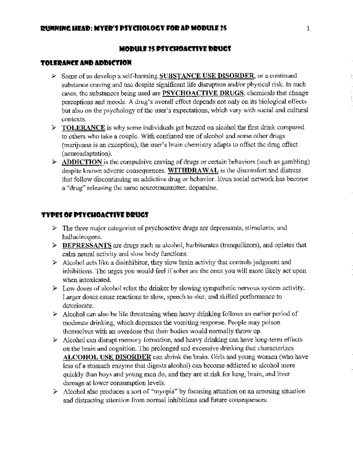 Module 25 - CHEAT SHEET - PSY 150 - Studocu
