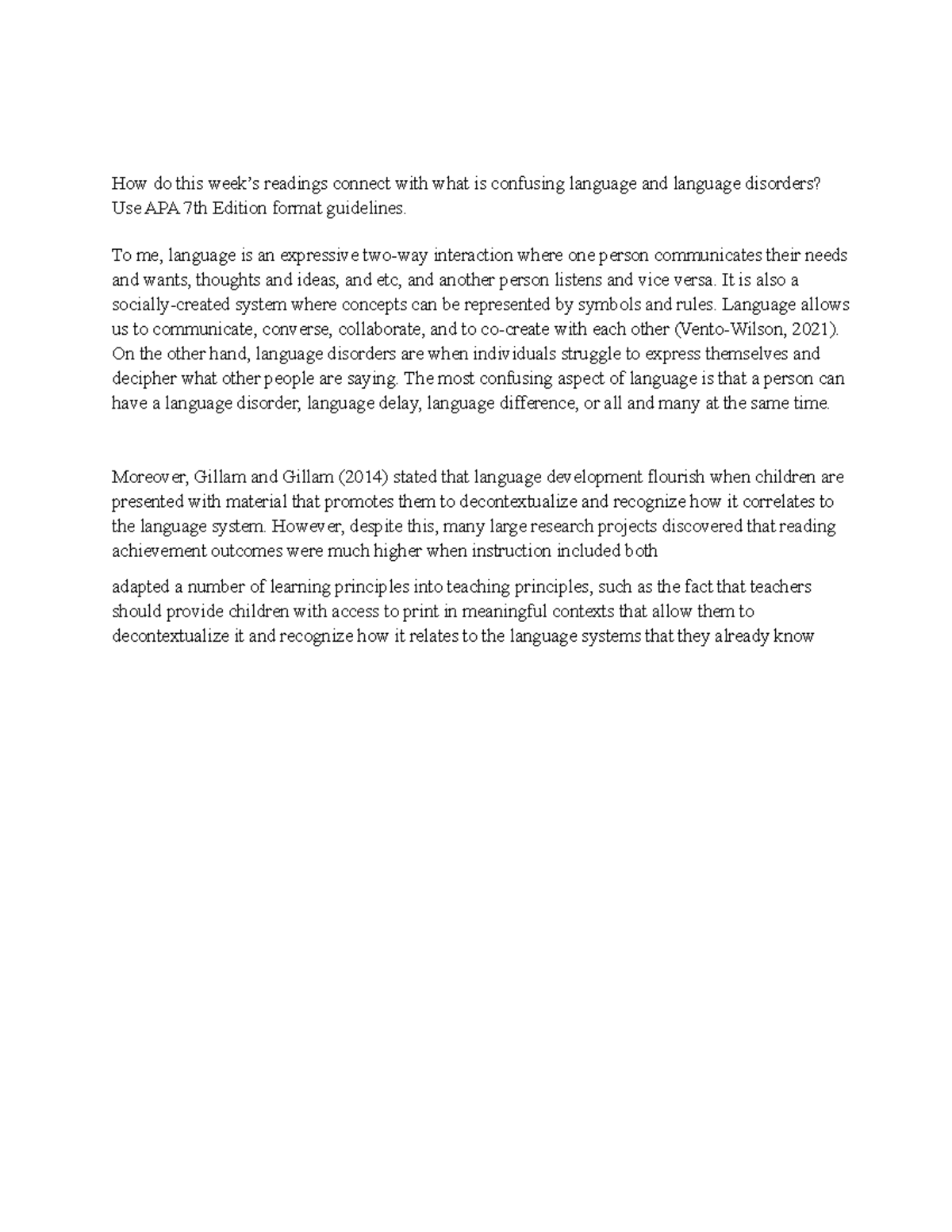 Tr - Lecture notes 2 - How do this week’s readings connect with what is ...