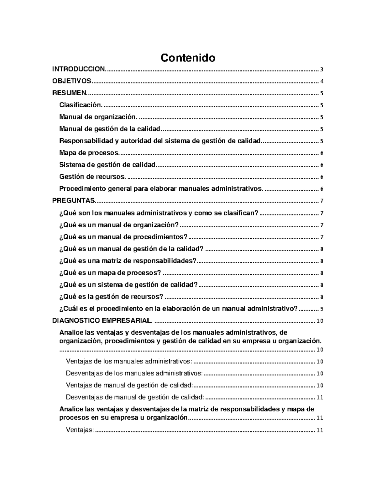 Manuales administrativos - OBJETIVOS RESUMEN. Clasificación. Manual de ...