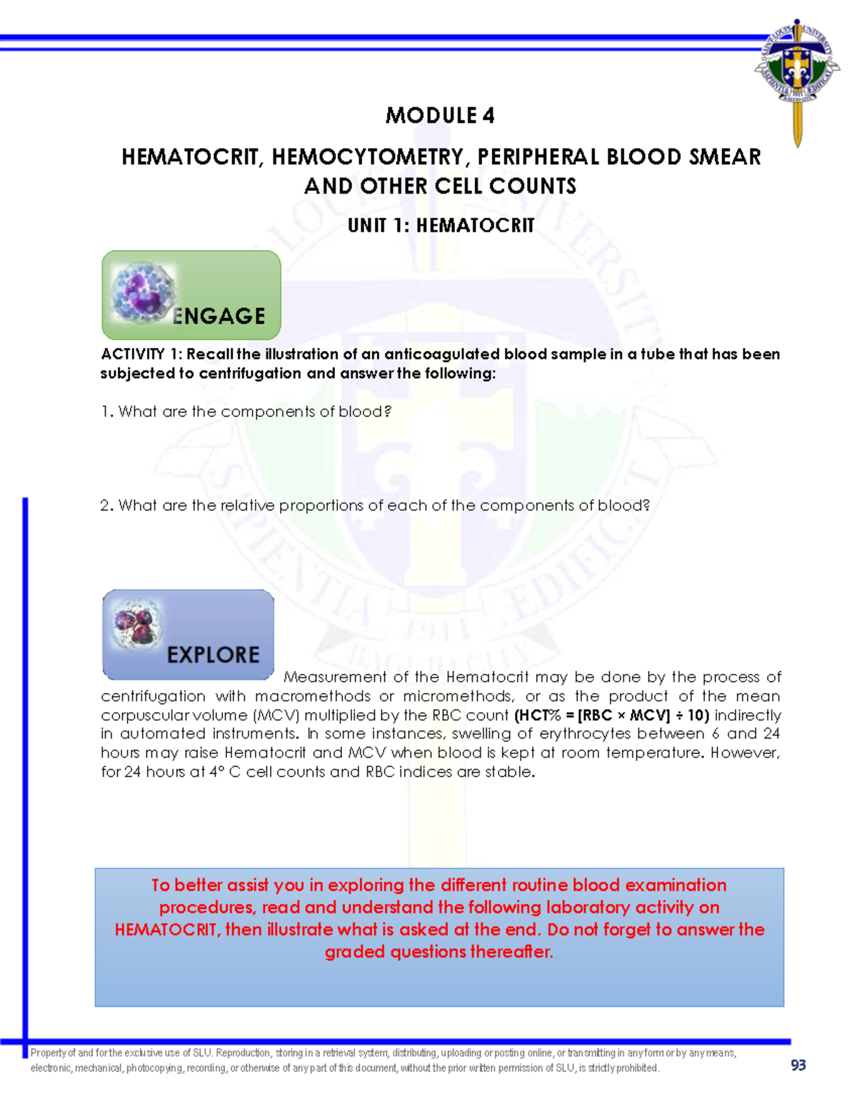 M04- Hematocrit- Hemocytometry- Peripheral- Blood- Smear-AND- Other ...