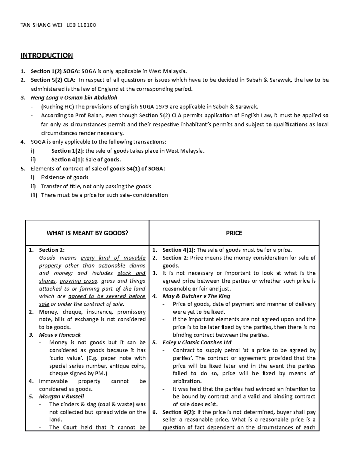 Commercial Transaction notes by Tan Shang Wei 1 - TAN SHANG WEI LEB ...