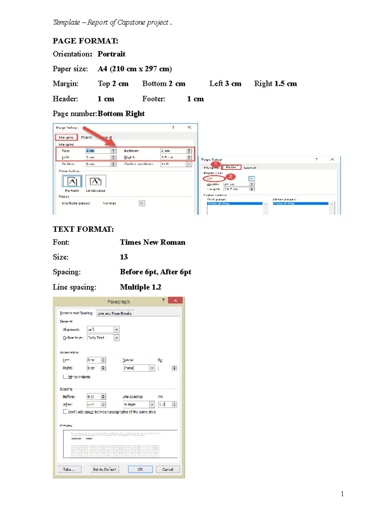Capstone Project Report Template- FOR Course Basic Electronics - PAGE ...