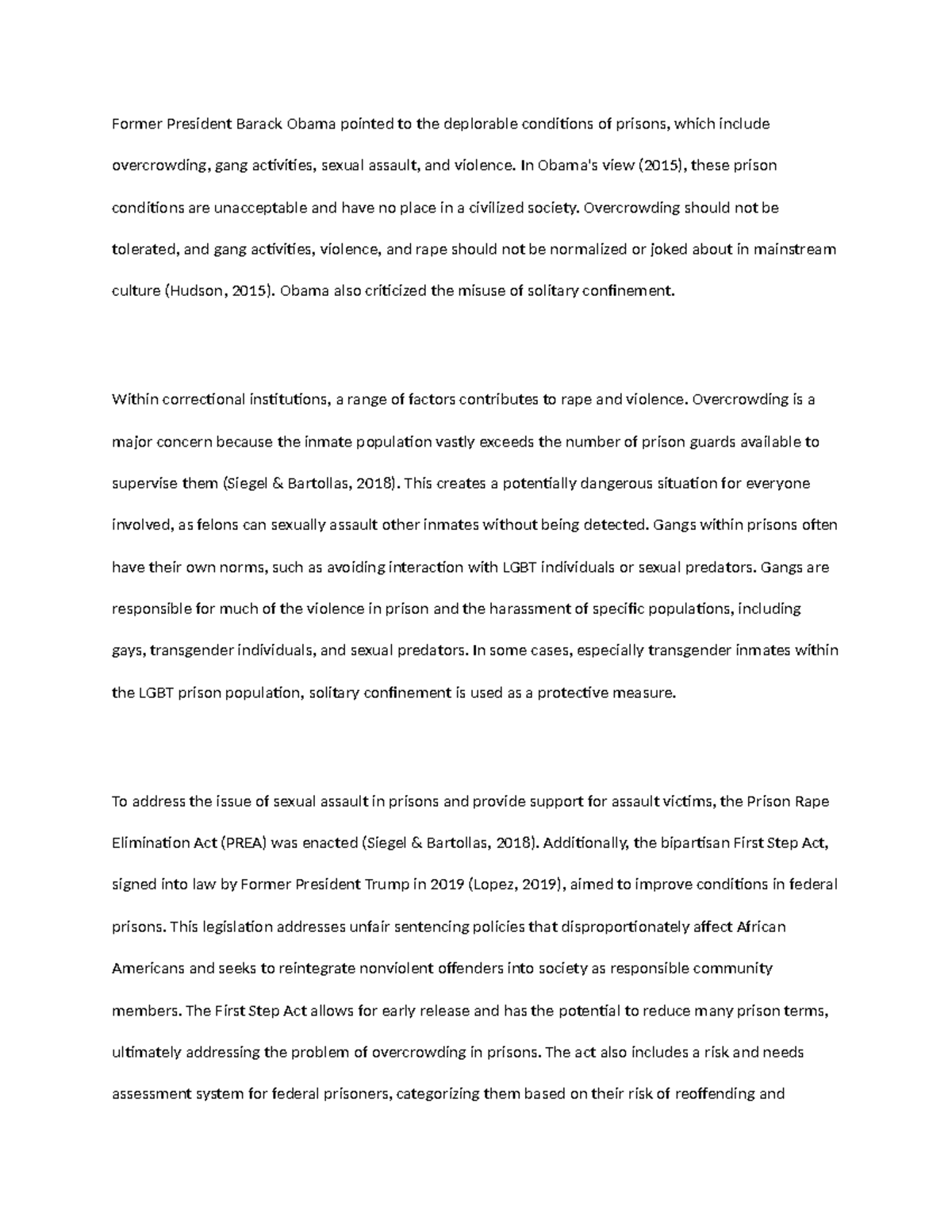 Journal 6 - Former President Barack Obama pointed to the deplorable ...