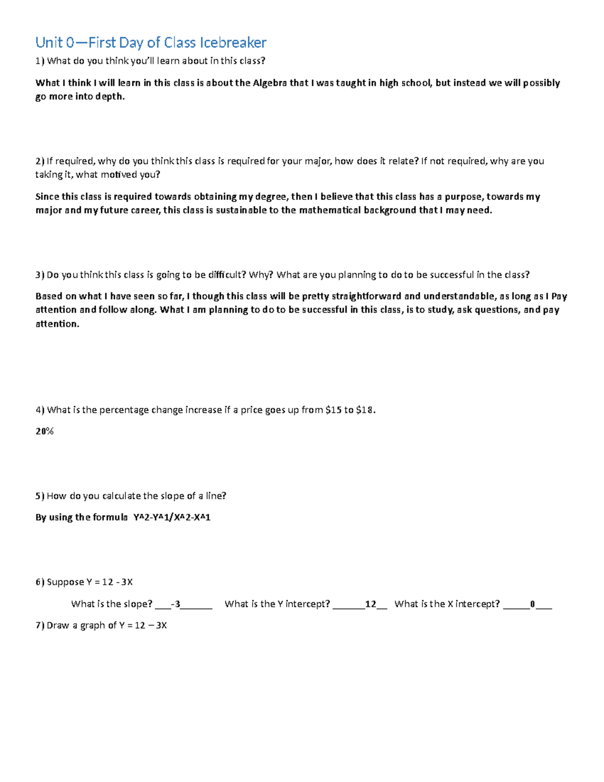 Unit 0 In-Class Exercise - Final (1)X - Unit 0—First Day of Class ...