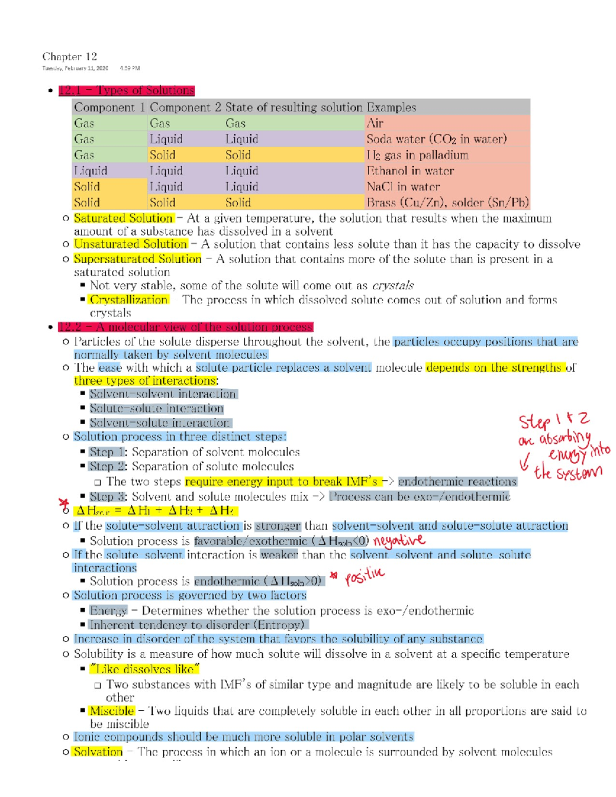 Chapter 12 Notes - CHEM 122 - Studocu
