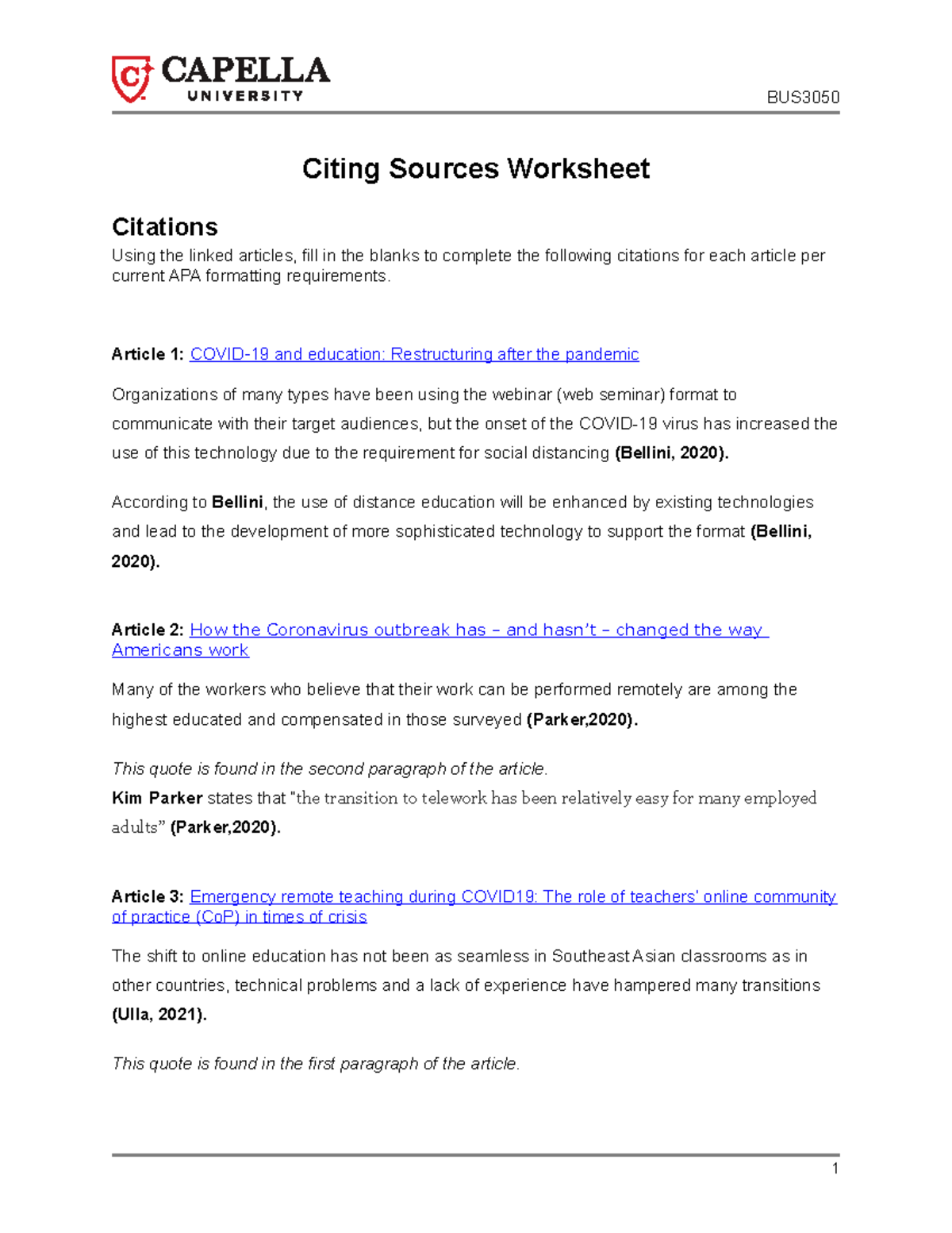 Deja Walker Citing Sources Worksheet - BUS Citing Sources Worksheet ...
