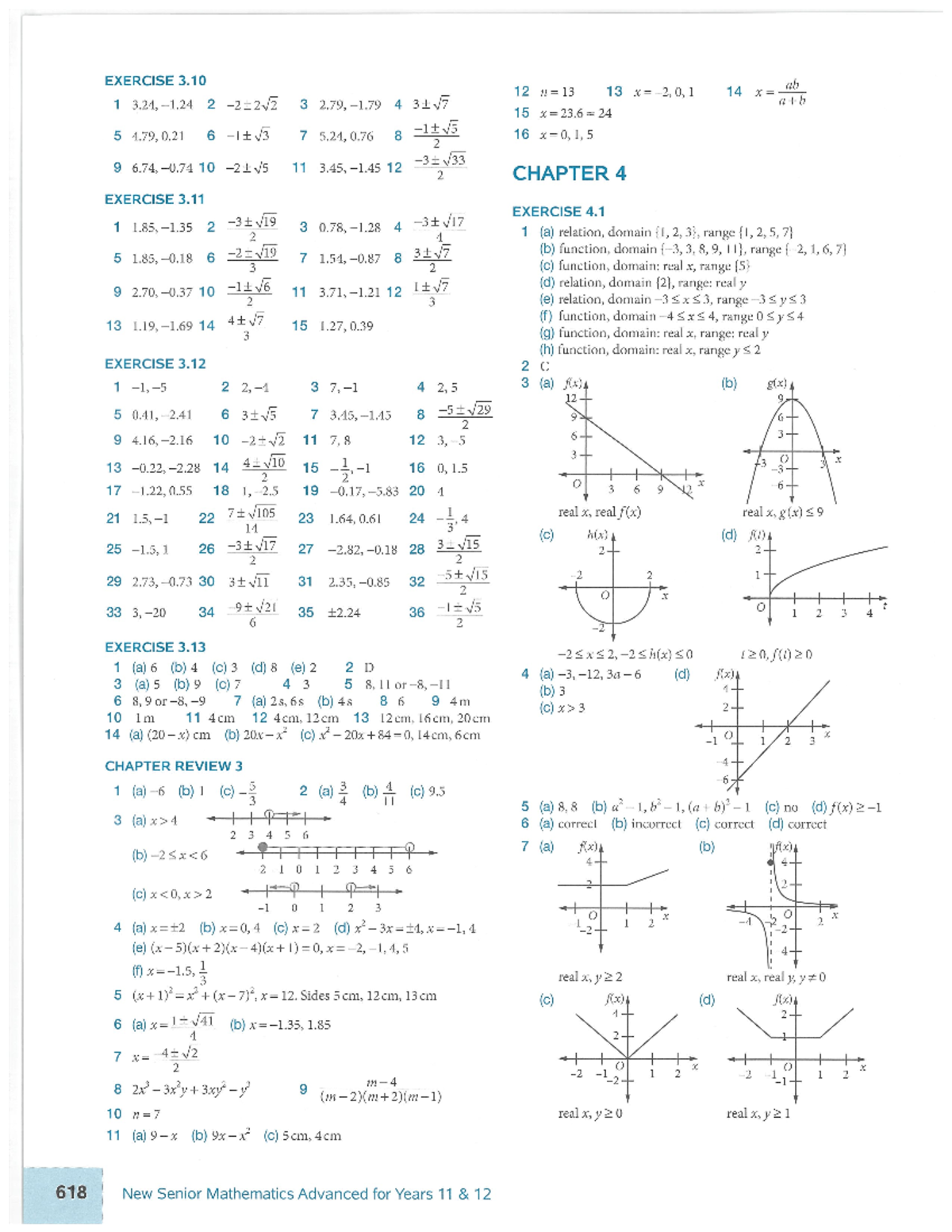 NSM Maths Advanced Ch4 ans - EXERCISE 3 12 13 x 20 1 1 14 1 3 15 5 4,0 ...