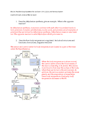 BIO Lab Midterm Study Guide - BIO 161 Lab Midterm Review 1. Lab 1 ...