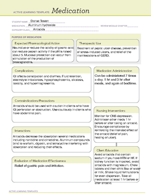 ATI- Template Antiepileptic - ACTIVE LEARNING TEMPLATES Medication ...