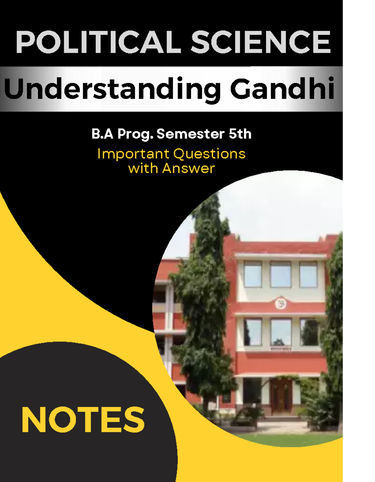 Gandhi Final PDF - Notes - NOTES Understanding Gandhi Important ...