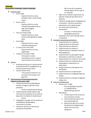 FPL - Module 1 - Akademikong Pagsulat Isang masinop at sistematikong ...