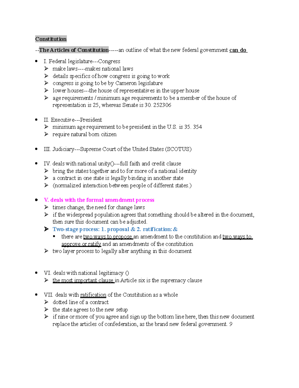 Constitution - Adrian Wise - Constitution - The Articles of ...