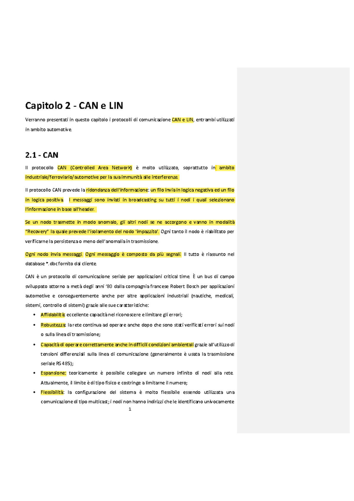 00 - CAN e LIN - tutorial CAN - Capitolo 2 - CAN e LIN Verranno ...