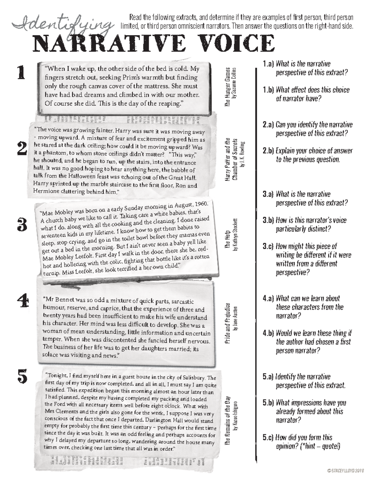 L07b Identifying Narrative Technique - ####### “The voice was growing ...