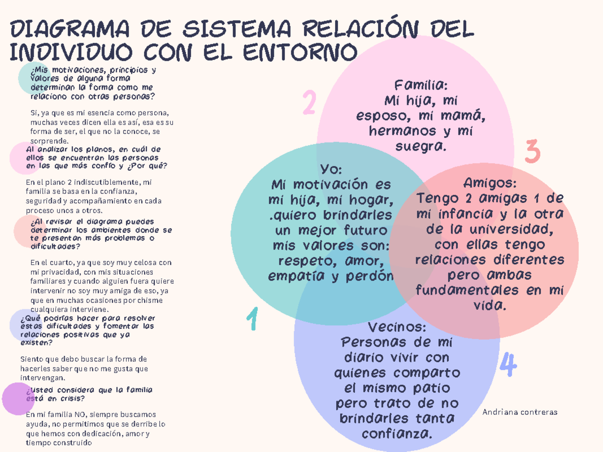 Diagrama de sistemas de la relación del individuo con el entorno ...
