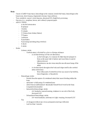 EMT Study sheet - EMT CHEAT SHEET Scene Size-up a. Personal Protective ...