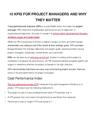 5 Project Management KPIs to Measure on Construction Projects - Fail to ...