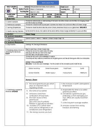 Projectile Motion in an angle - DAILY LESSON PLAN School PANGASINAN ...