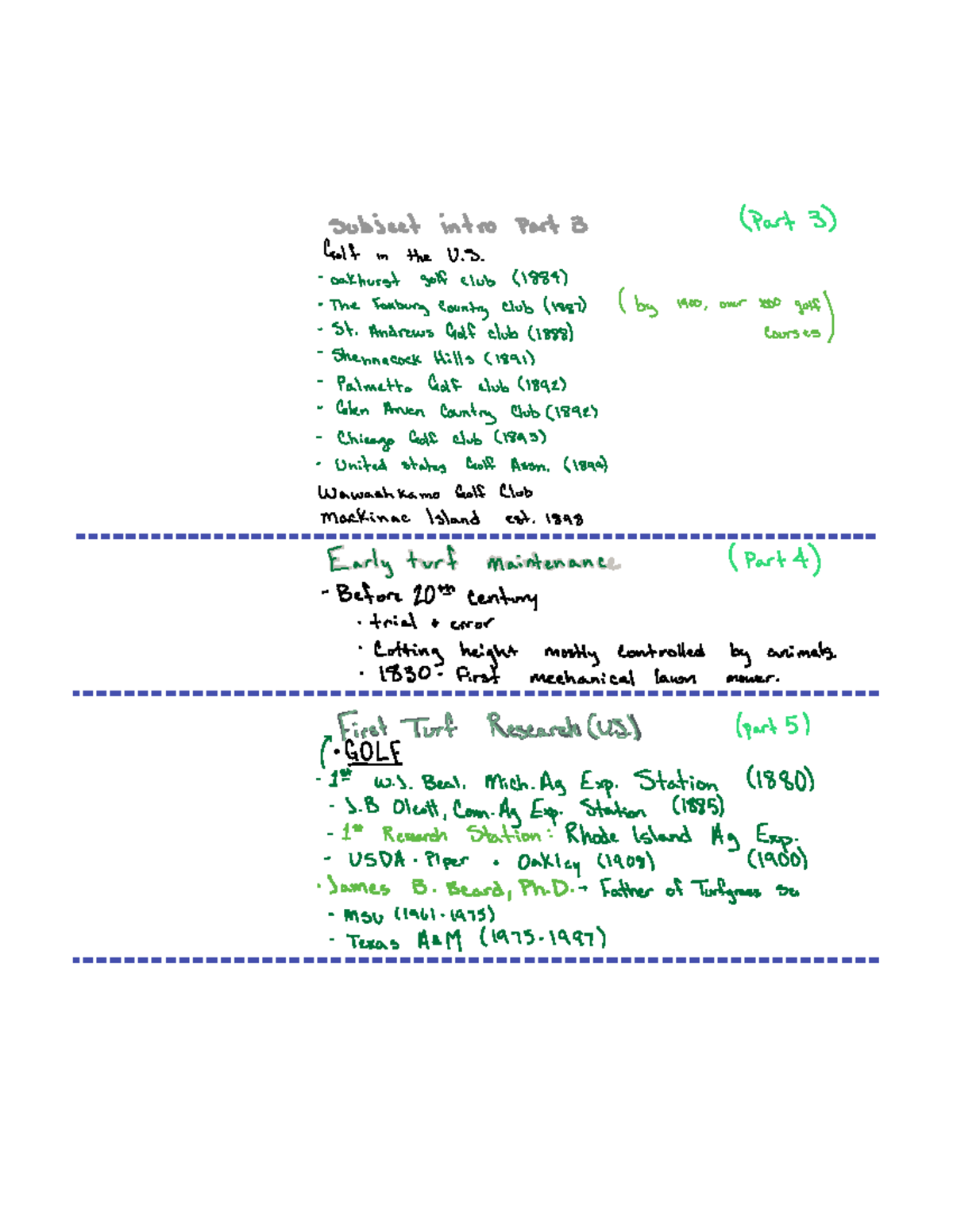 CSS Introduction pg 2 - Subject intro part 3 Part 3 Golf in the U ...
