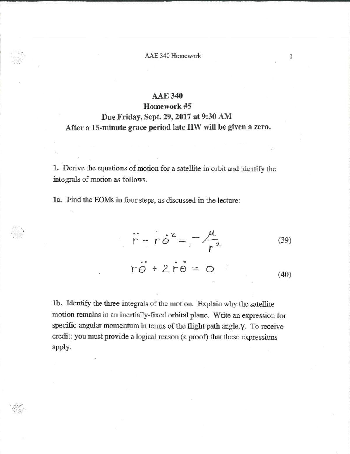 AAE340 Homework 5 - AAE 34000 - Studocu