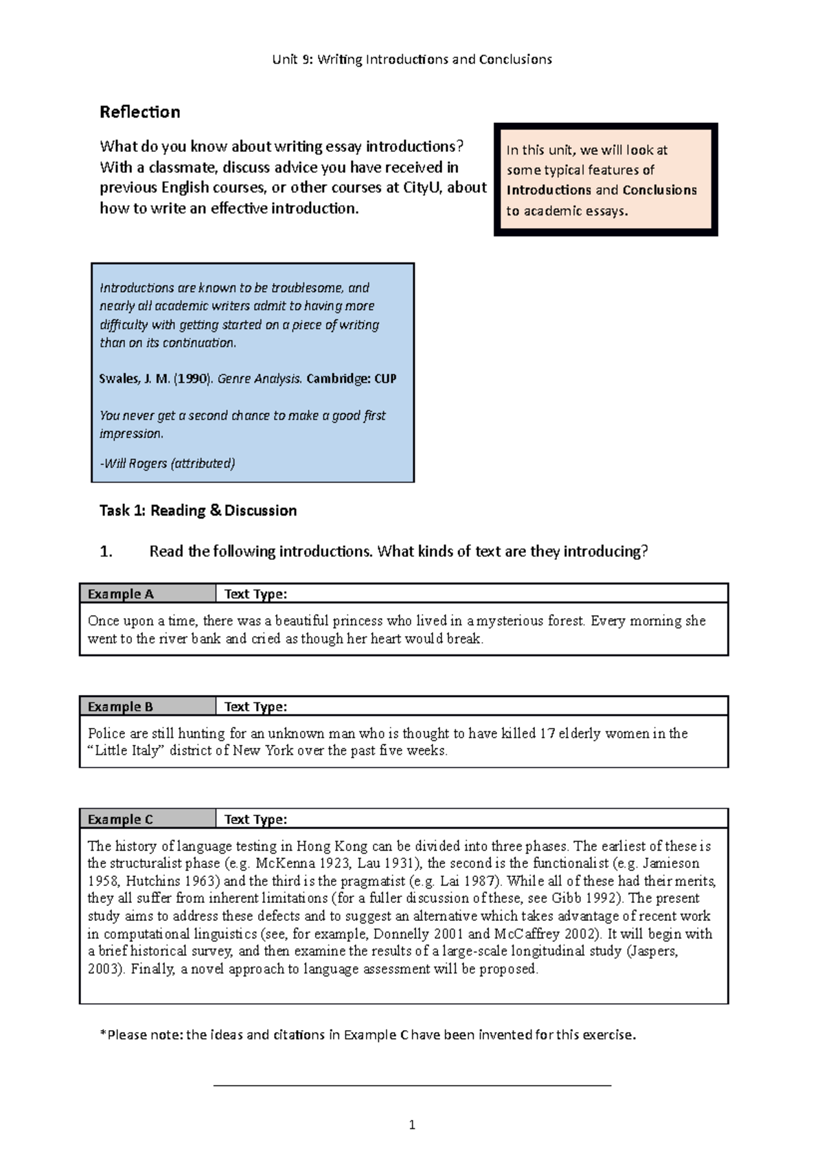 EAP1 Unit09 - Writing Intoductions and Conclusions (student ...
