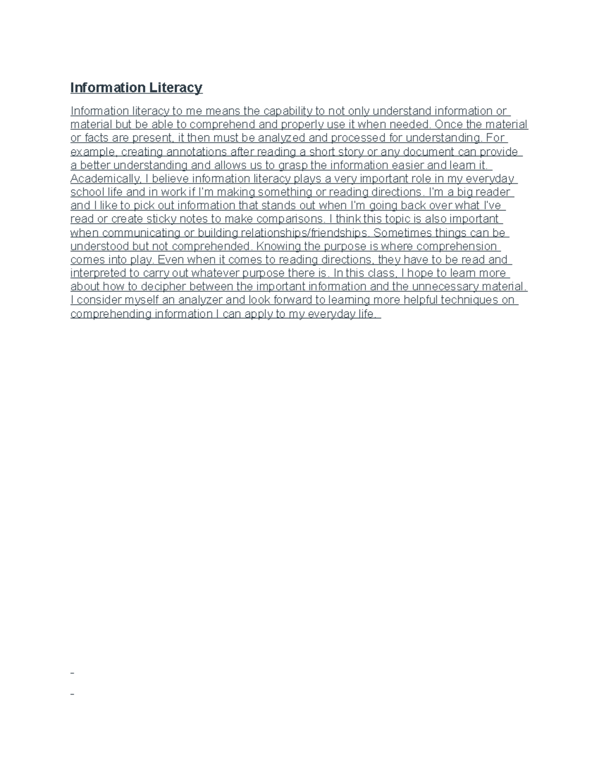 Unit 1 Discussion - Information Literacy (17) - Information Literacy ...