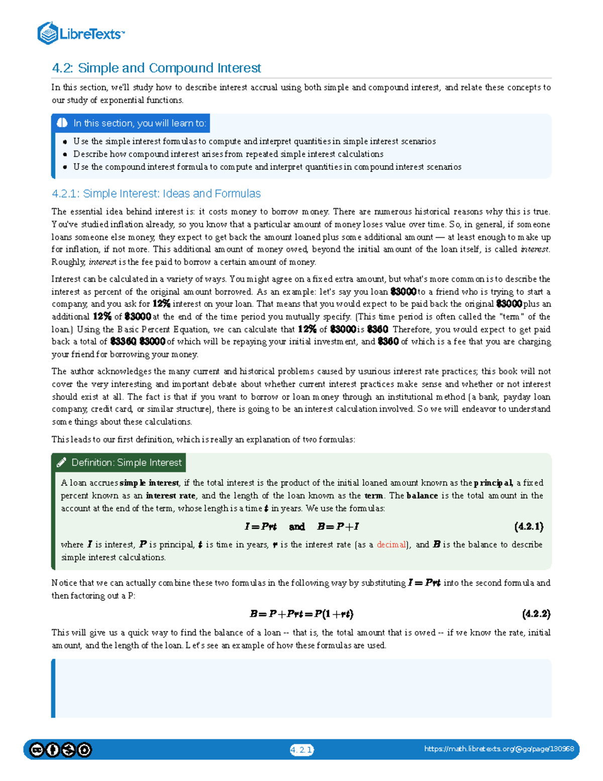 Simple and Compound Interests - Use the simple interest formulas to ...